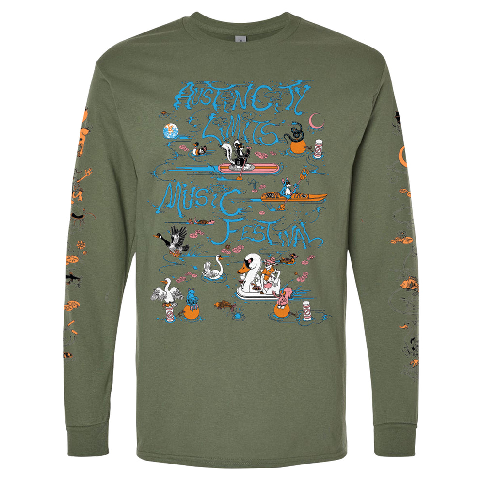 Poster Lineup Long Sleeve Tee – ACL Music Festival